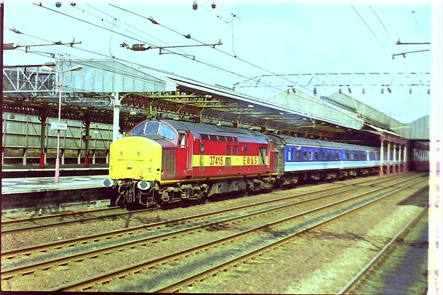 35MM RAILWAY COLOUR Negative of Class 37 415 at Crewe £1.95 - PicClick UK