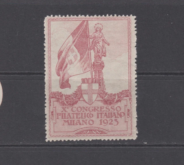 ITALY/MILAN 1925 X Italian Philatelic Congress poster stamp/label £2.00 ...