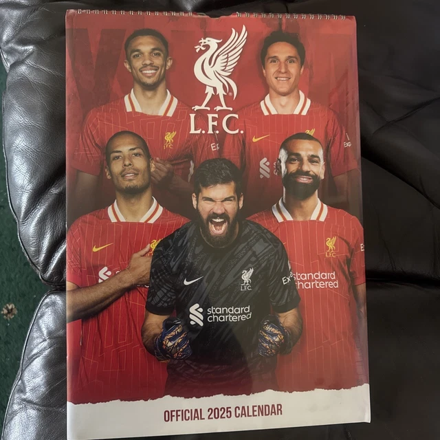 LIVERPOOL FC OFFICIAL A3 Wall Calendar 2025 LFC Gift £8.50 - PicClick UK