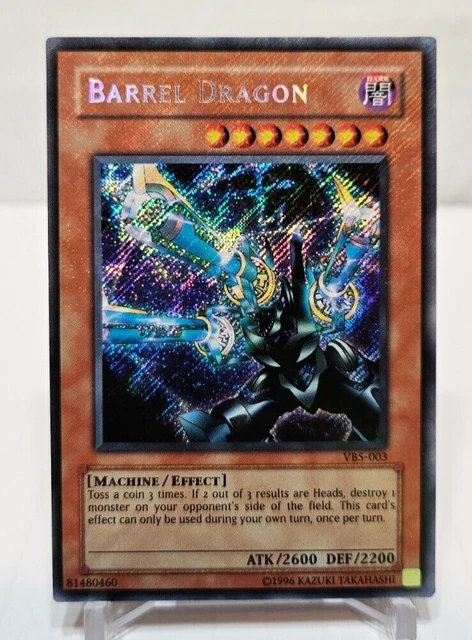 BARREL DRAGON VB5-003 Secret Rare Asian English Promo Yugioh EUR 16,61 ...
