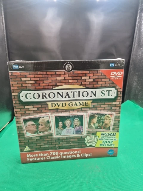 CORONATION STREET DVD Game with Limited Edition Quiz Beer Mats NEW ...