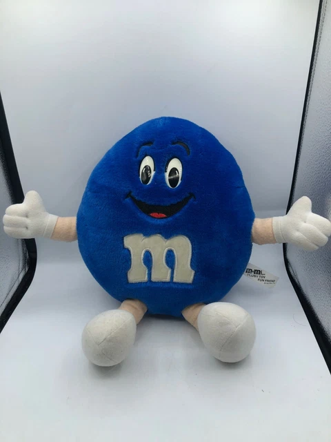 OFFICIAL 1996 ORIGINAL Blue M&Ms Brand Plush Soft Stuffed Toy Fun ...
