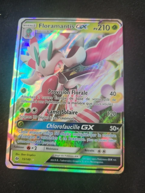 CARTE POKÉMON FLORAMANTIS GX 15/149 SL1 Soleil Et Lune de base FR NM ...