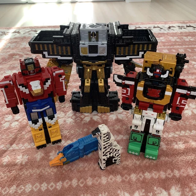 POWER RANGERS DOUBUTSU Sentai Zyuohger Megazord 3p Cube Animal 2p set ...