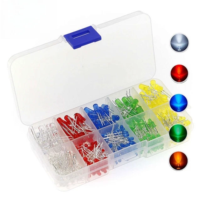 LED DIODE KIT LED Assortment Forward Voltage Specified Solderable Leads ...