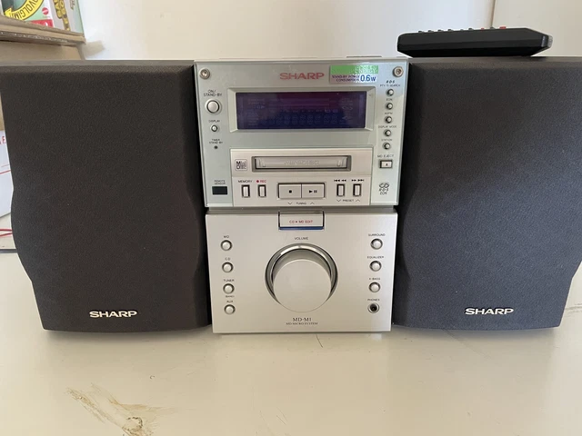 SHARP MD-M1. MD Micro System. Mini Stereo Hi-Fi con Radio, Cd E ...