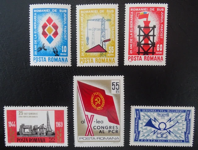 RUMÄNIEN MI 2766+2786-2788+2789+2802 ** , Sc 2098+2115-2117+2111+2135 ...