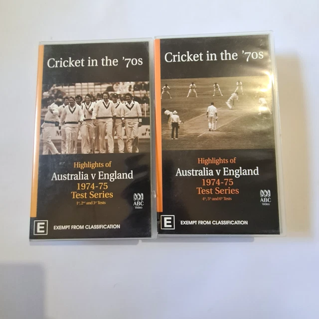 THE ASHES 1974/75 1975 AUSTRALIA vs ENGLAND TEST CRICKET VHS VIDEO not ...