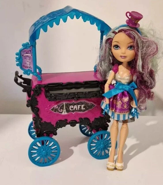 MONSTER HIGH DOLL Madeline Hatter & Scaris City of Frights Cafe Cart £ ...
