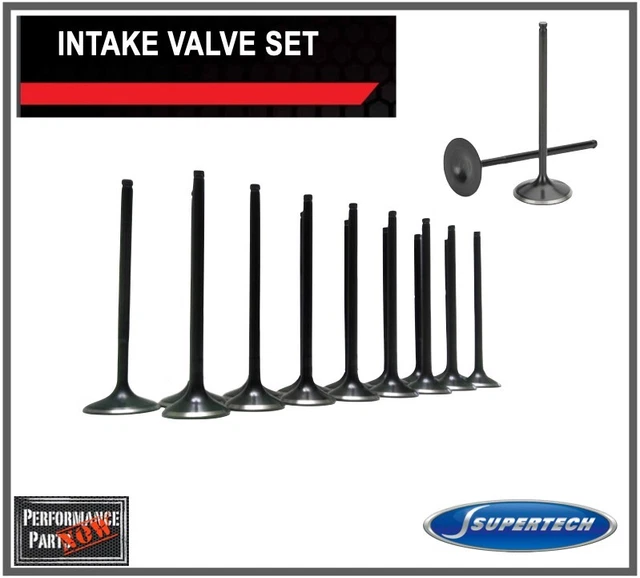 SUPERTECH INTAKE VALVES +1MM For Mitsubishi 4G63 4G63T Eclipse EVO 8 9 ...