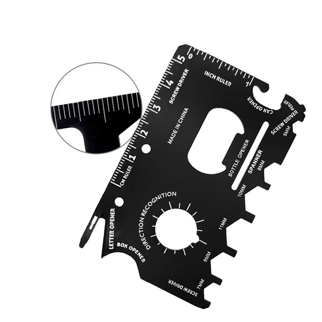 MINI SIX ANGLE Wrench Outdoor Tools Card Multitool Card Repair Tools ...