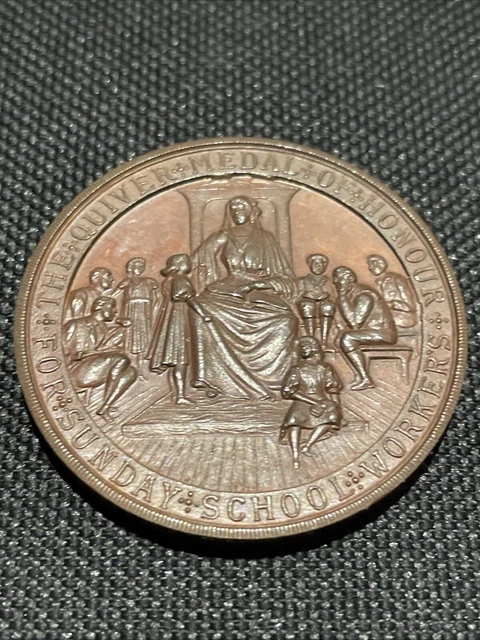 THE QUIVER MEDAL of honour for Sunday school workers - Edward Gaunt ...