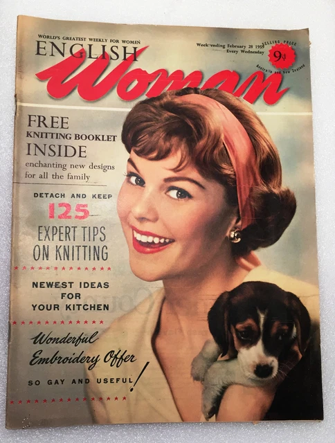 RARE CONDITION VINTAGE old book magazine ENGLISH WOMAN 1959 advertising ...