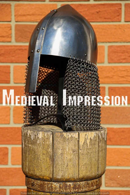 MEDIEVAL NORMAN NASAL Helm Knight Helmet 14 Gauge Steel Armor Helmet ...