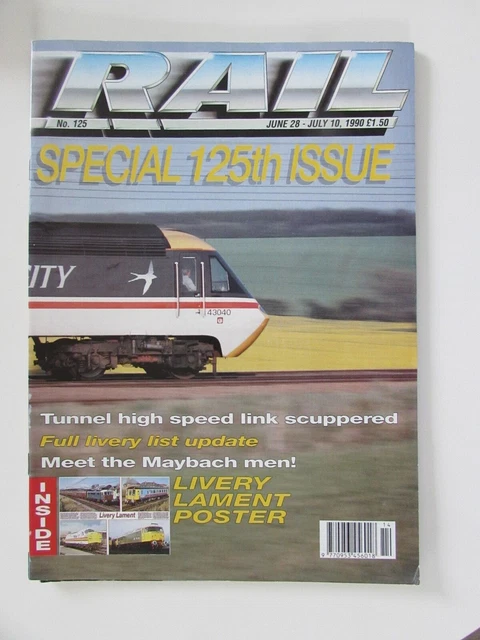RAIL MAGAZINE, BRITISH Rail - Back issues from 1987 to 1995 £2.00 ...