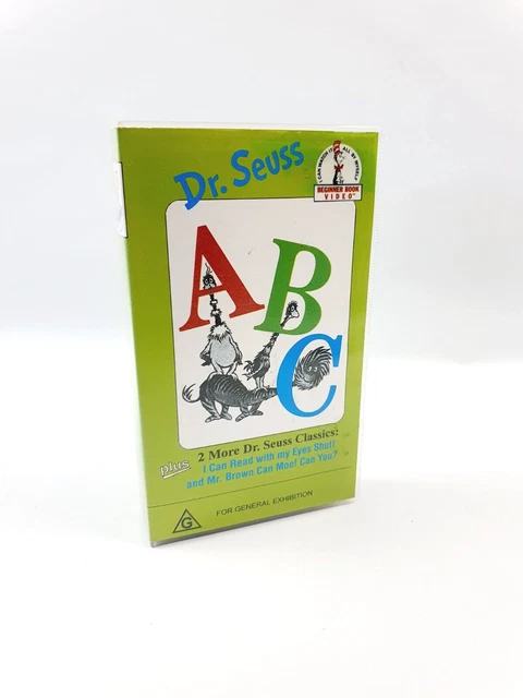 DR. SEUSS ABC I Can Read With My Eyes Shut VHS Tape Beginner Book Video ...