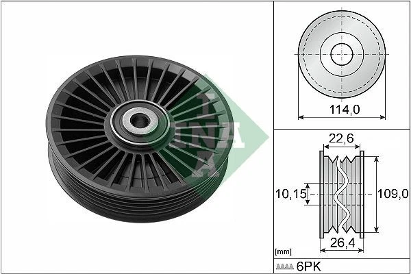 INA V-BELT DEFLECTION Pulley for Vauxhall Sintra DTi 2.2 July 1997 to ...