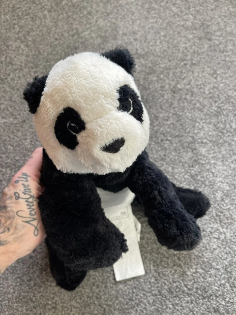 IKEA KRAMIG 13” Panda Soft Toy White & Black Plush Teddy Free Post £12. ...