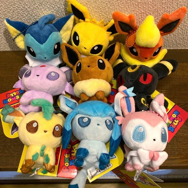 POKEMON CENTER MOTTO Mascot Pokemon Dolls Sylveon Espeon EeVee 9set £ ...