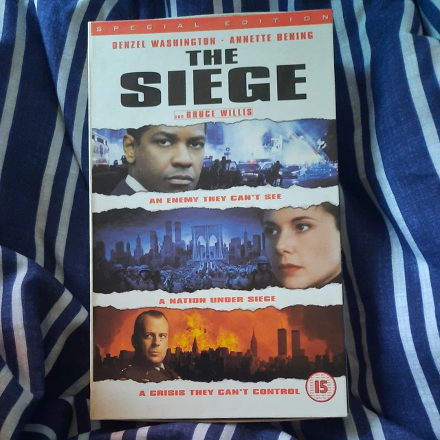 THE SIEGE VHS Special Edition, Denzel Washington, Annette Bening, Bruce ...