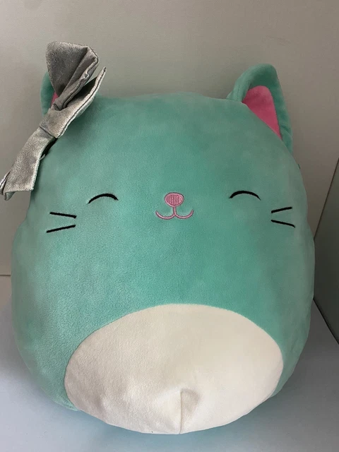 SQUISHMALLOWS GREEN CAT 12” Claire’s Accessories Soft Toy £17.20 ...
