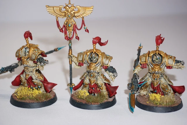 WARHAMMER 40K ADEPTUS Custodes Allarus Custodians x 3 EUR 79,34 ...