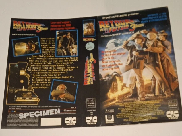 JAQUETTE VHS (SEUL) RETOUR VERS LE FUTUR 3 PARTIE EUR 4,00 - PicClick FR