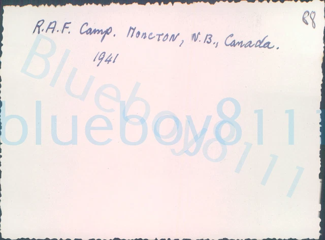WW2 RAF AIRMAN photo on leave RAF Camp Moncton NB Canada 1941 Billets £ ...