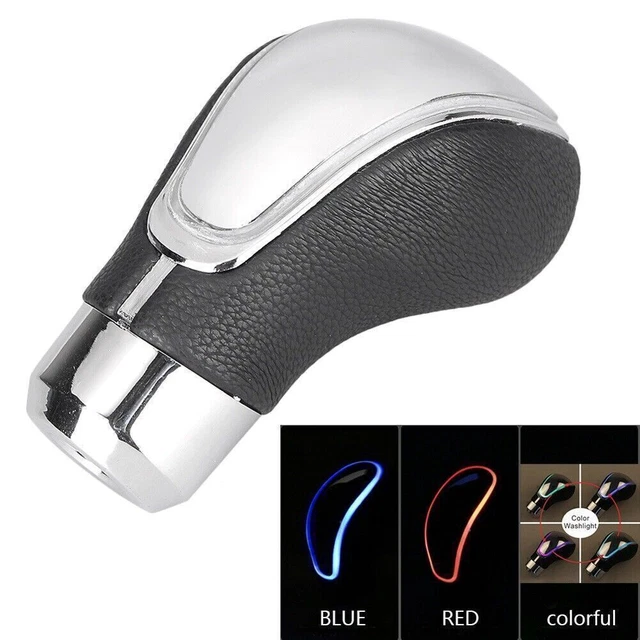 CAR RGB LED Touch Activated Sensor Gear Shift Knob USB Cigarette ...