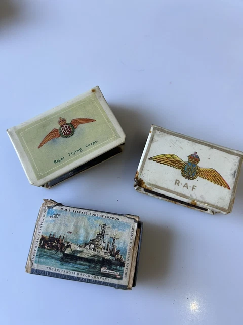 WW1, WW2, RFC, RAF Vintage Matchbox Covers, Military, ww2 £29.99 ...