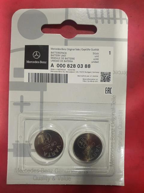 GENUINE MERCEDES-BENZ REMOTE Key Fob Batteries (Battery Set of 2 ) 2025 ...