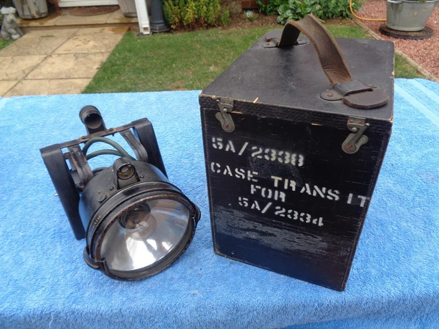 WW2 1940S RAF Air Ministry. Lens Box for Aldis Morse Code Light. Bomber ...