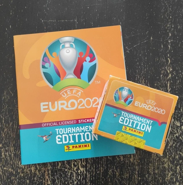 ALBUM PANINI FOOT Euro 2020 + Boîte 100 pochettes Tournament Édition ...
