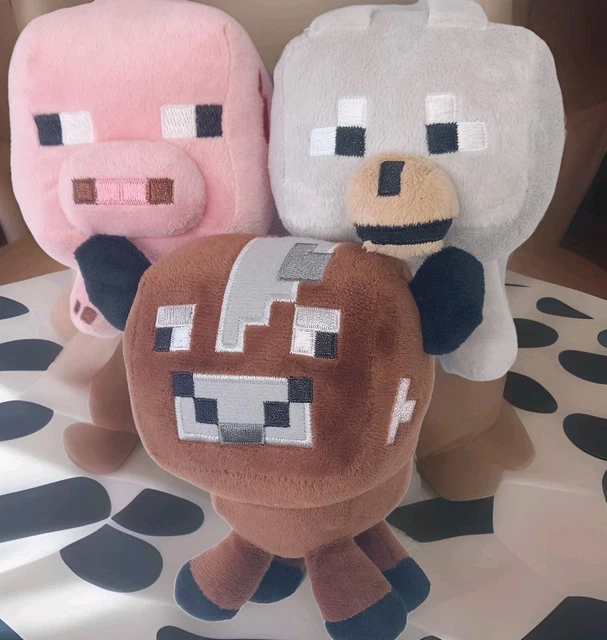 BUNDLE OF OFFICIAL Mojang Minecraft babies Pig, Cow, wolf Plush Soft ...