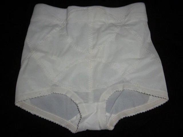 Vintage Sears Cuffed Extra Firm Control Panty Girdle Brief Wh Med 27