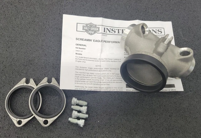 NEW HARLEY-DAVIDSON SCREAMIN' Eagle 58mm EFI Intake Manifold w/Flanges ...