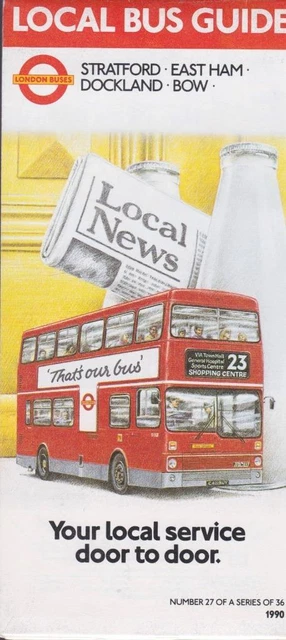 LONDON TRANSPORT BUS Map Stratford 1990 £3.00 - PicClick UK