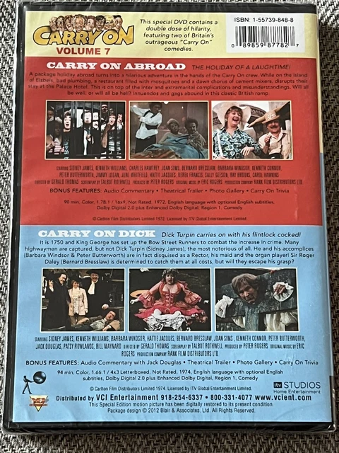 CARRY ON DOUBLE Feature Vol 7 (iTV/VCI) - DVD - Brand New Sealed $13.23 ...