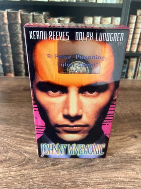 JOHNNY MNEMONIC (VHS, 1995) Keanu Reeves Sci-Fi Orange Tape $12.79 ...