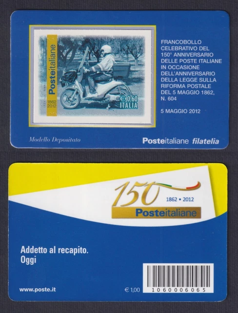 PHILATELIC CARD POSTE Italiane Postal Reform N.604 2012 £3.07 - PicClick UK