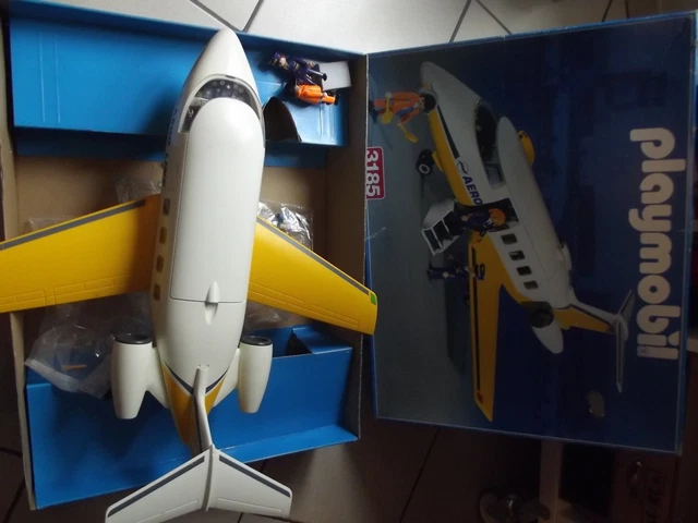 PLAYMOBIL AVION JET aero réf 3185 en boite plane in box EUR 38,00 ...
