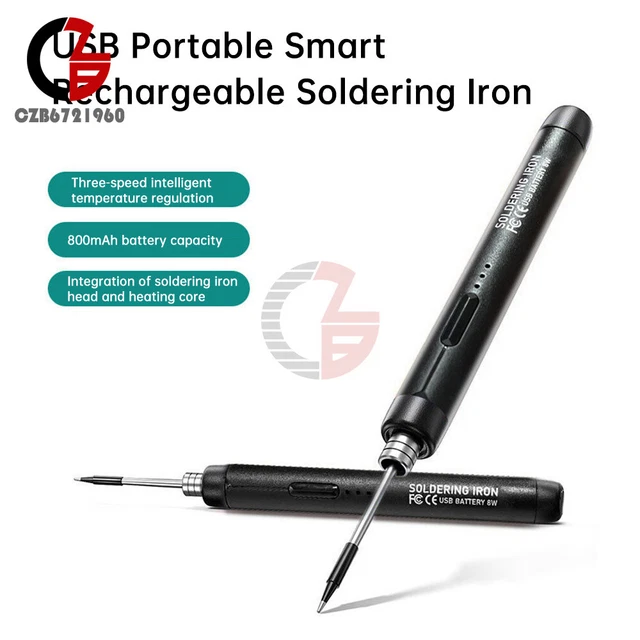 CORDLESS SOLDERING IRON Kit type-C Rechargeable Portable Cordless ...