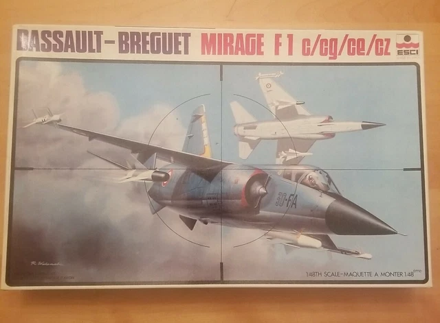 VINTAGE DASSAULT-BREGUET MIRAGE F1 c/cg/ce/cz 1:48 Esci 4006 $29.00 ...
