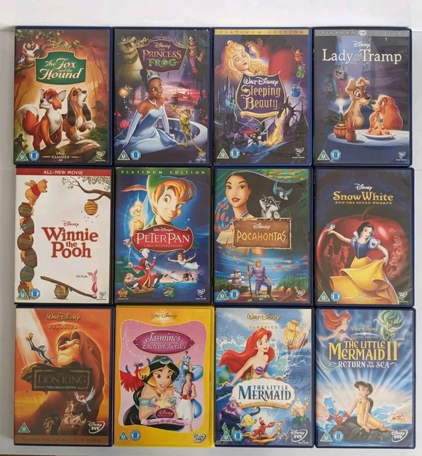 12 DISNEY MOVIES DVD Bundle Classics Children Kids Bundle £14.99 ...
