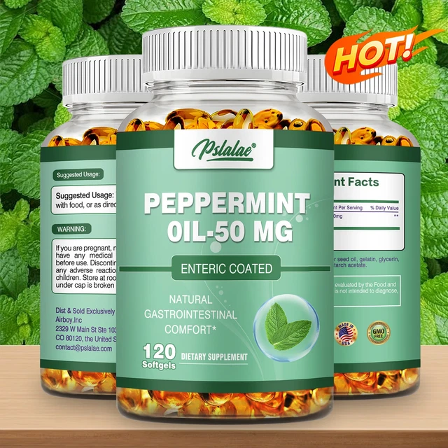 PEPPERMINT 50MG - Gastrointestinal Comfort, Healthy Digestion, Bowel ...