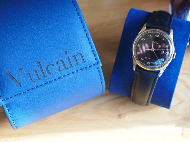 VINTAGE 18CT GOLD Vulcain Watch 1950/60s Rare £950.00 - PicClick UK