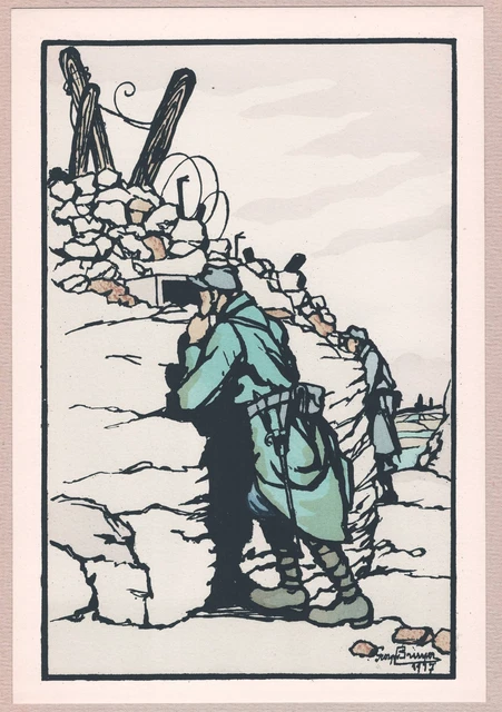GEORGES BRUYER WORLD War World War Color Woodcut Color Woodcut 1917 £51 ...