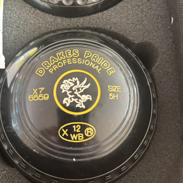 DRAKES PRIDE PROFESSIONAL Lawn Bowls Size 5H Very Good Condition £94.29 ...
