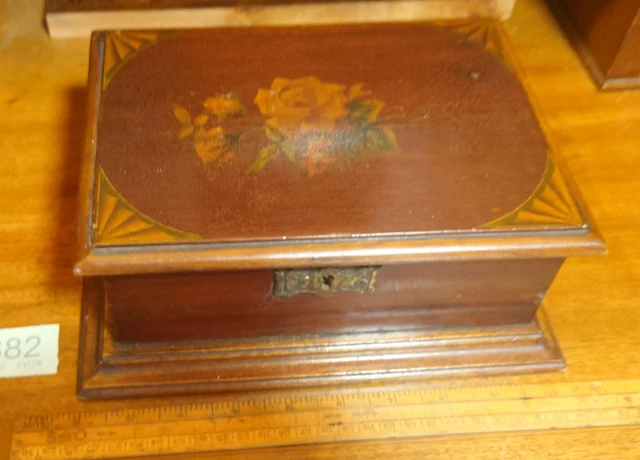 EDWARDIAN CLASSIC REVIVAL Mahogany Rose Trinket box Box C.1910s : 382 £ ...