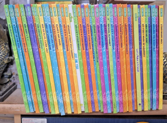 LOT 40+ SESAME Street Elmos Learning Adventure Hardcovers/Activity ...